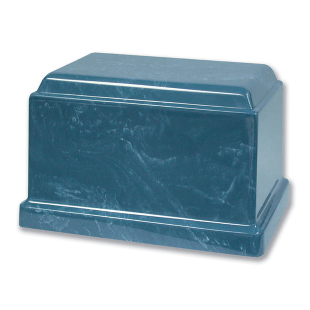 Blue Crescent Marble Urn - Hohner Funeral Home