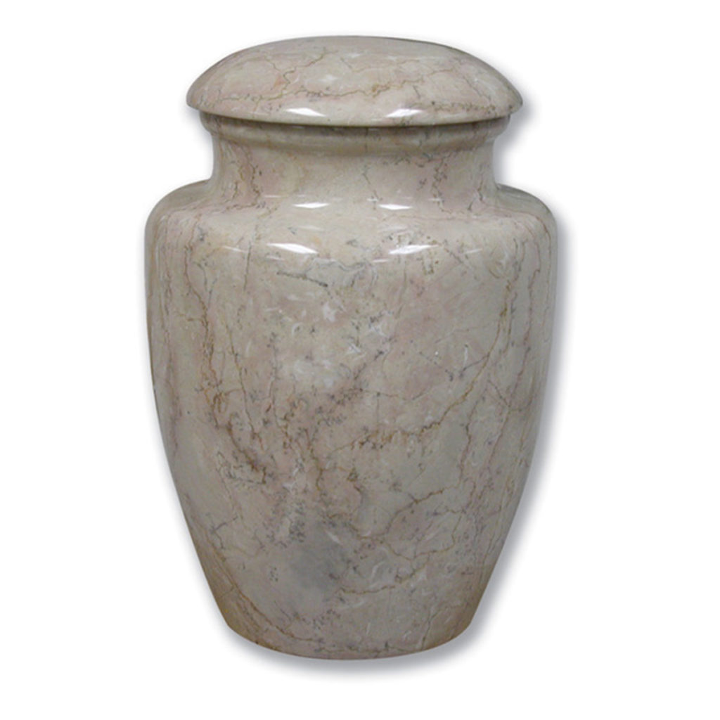 Red Crescent Marble Urn - Hohner Funeral Home