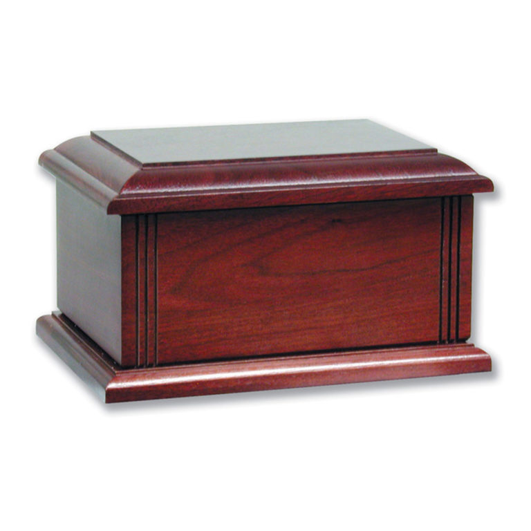 White Crescent Marble Urn - Hohner Funeral Home